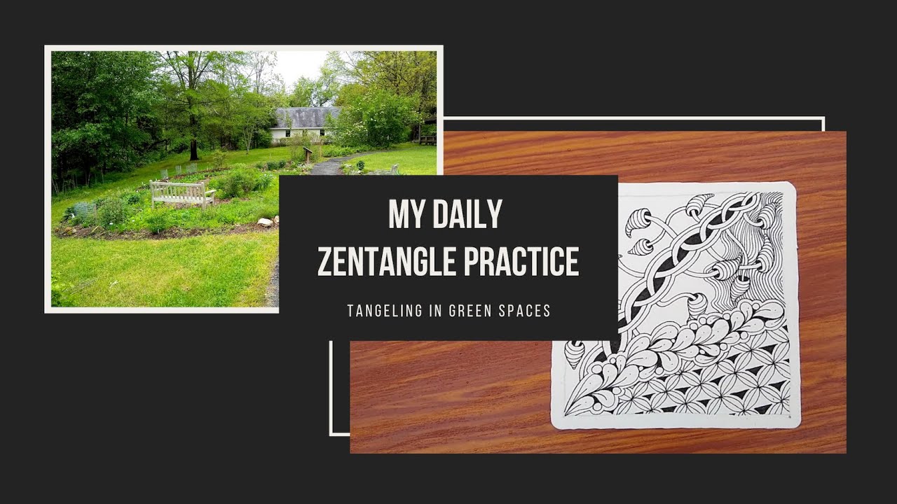 Daily Zentangle Drawing: Zinger and Orlique - YouTube