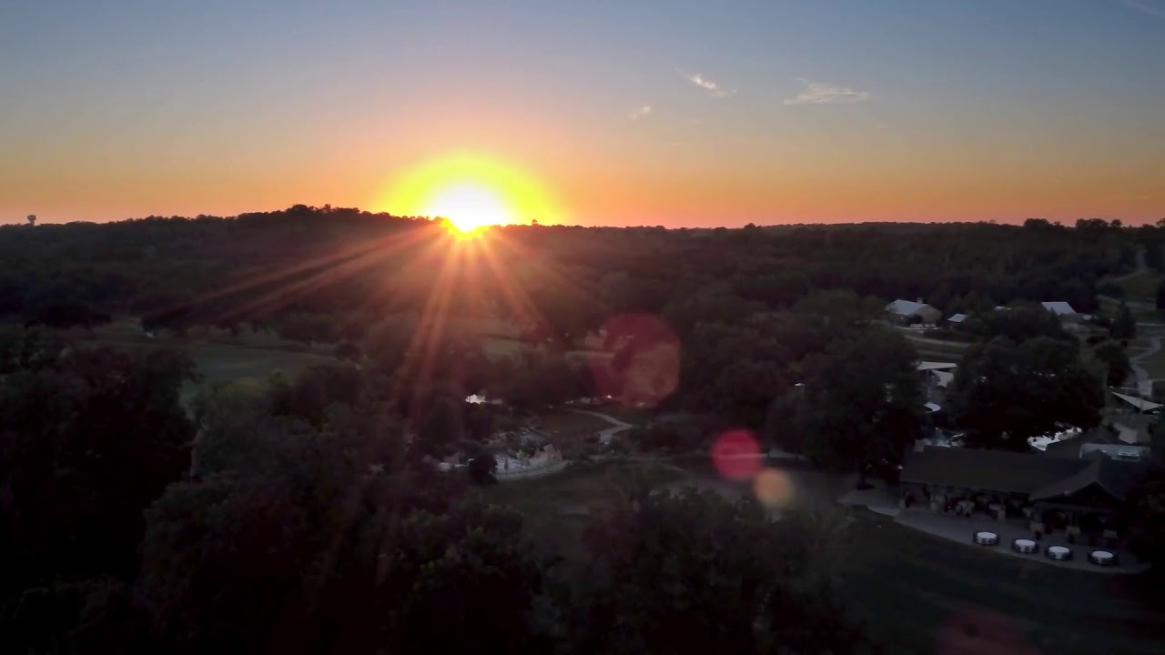 sunset over small town in texas - YouTube