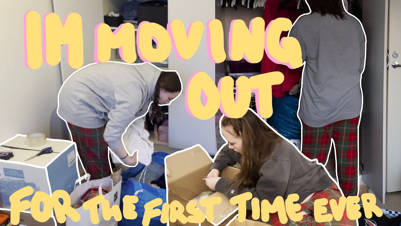 IM MOVING OUT!!.. first time ever 🤩🫣 | packing my stuff, moving vlog ep ...