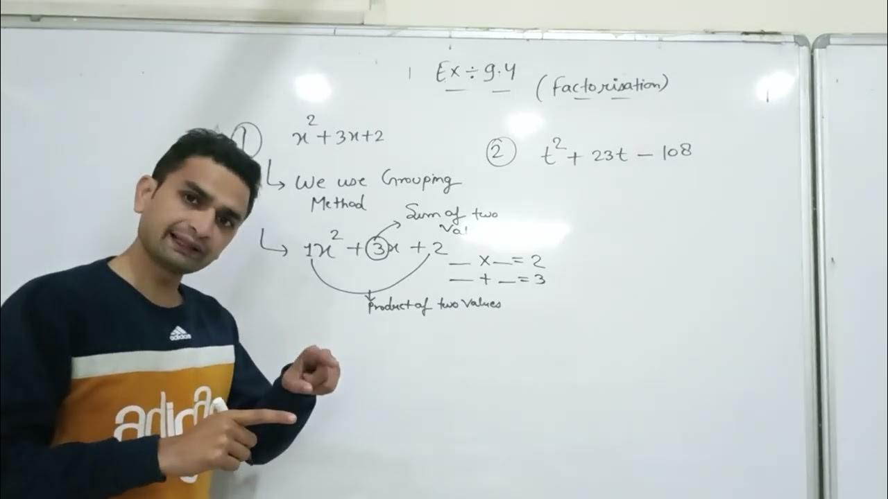 class 8th maths ( factorisation - part 2) - YouTube