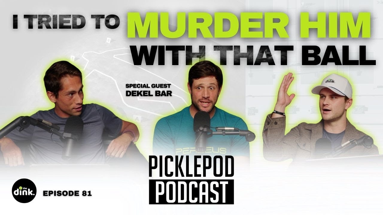 Risky strategy to win more pickleball matches w/ Dekel Bar - YouTube