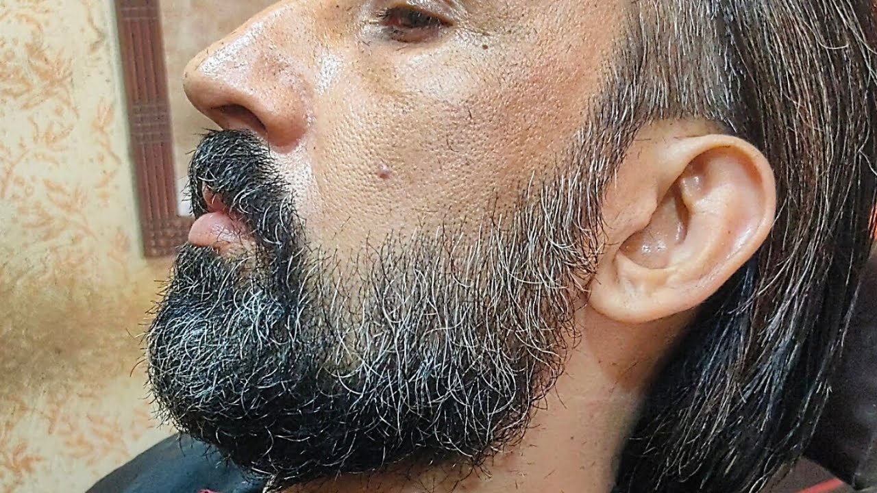 ASMR - Insane 7 month Old Big Beard Transformation with Scissors and ...