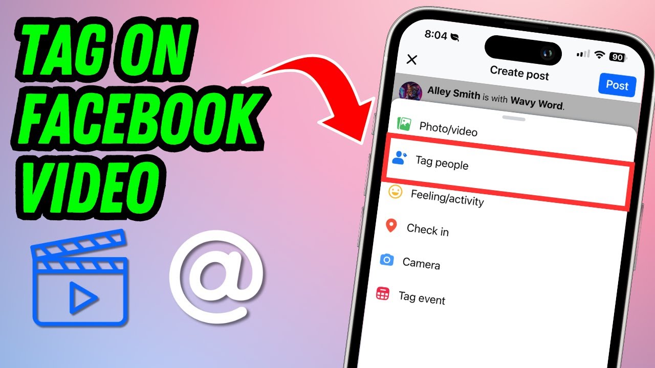 How to Tag Someone on Facebook Video | Mention Your Friends on Video ...