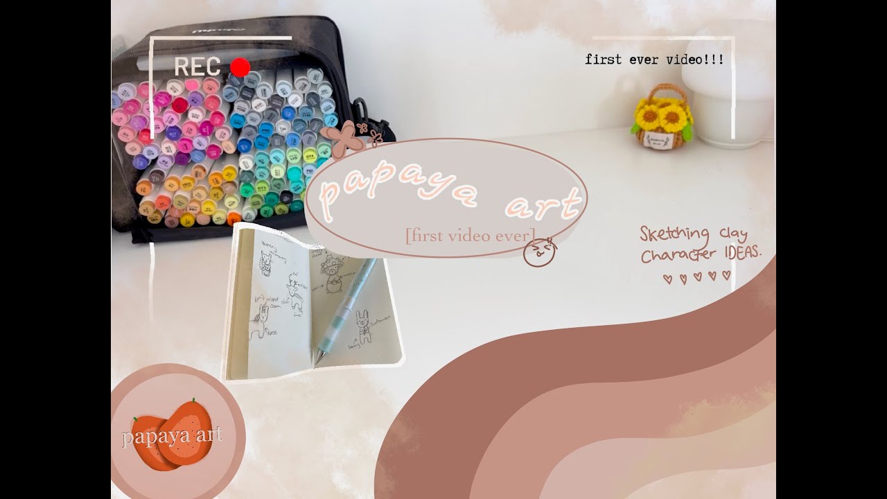 sketching process easy clay art design sketch process | learn how to ...