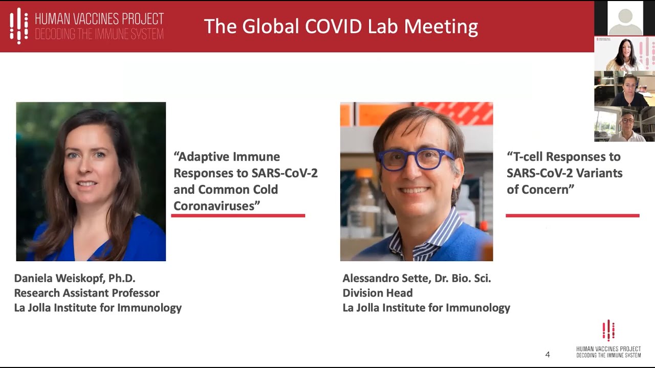 Dr. Daniela Weiskopf and Dr. Alessandro Sette Lab Meeting of La Jolla ...