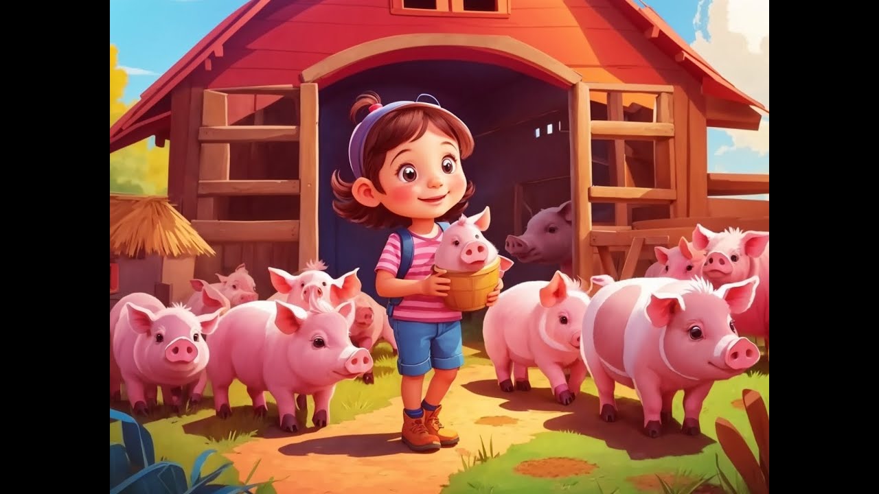 Farm Animals Series: Oinking with Pigs - Fun Facts for Kids! - YouTube