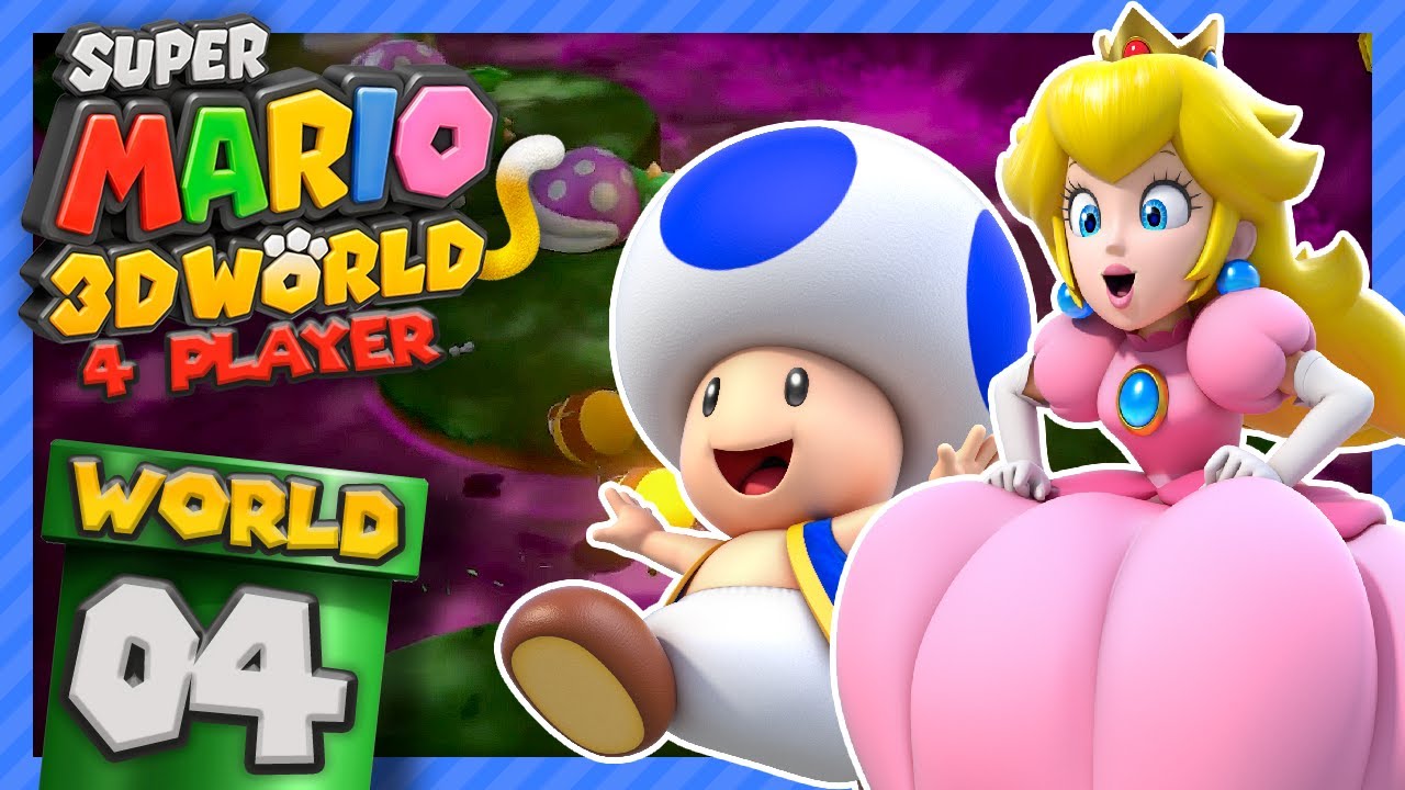 Super Mario 3D World - World 4 (4 Players) - YouTube