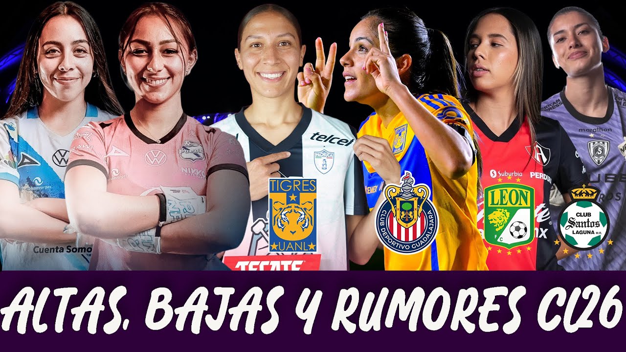 CRISTINA FERRAL A CHIVAS FEMENIL |MYRA DELGADILLO A TIGRES FEMENIL ...