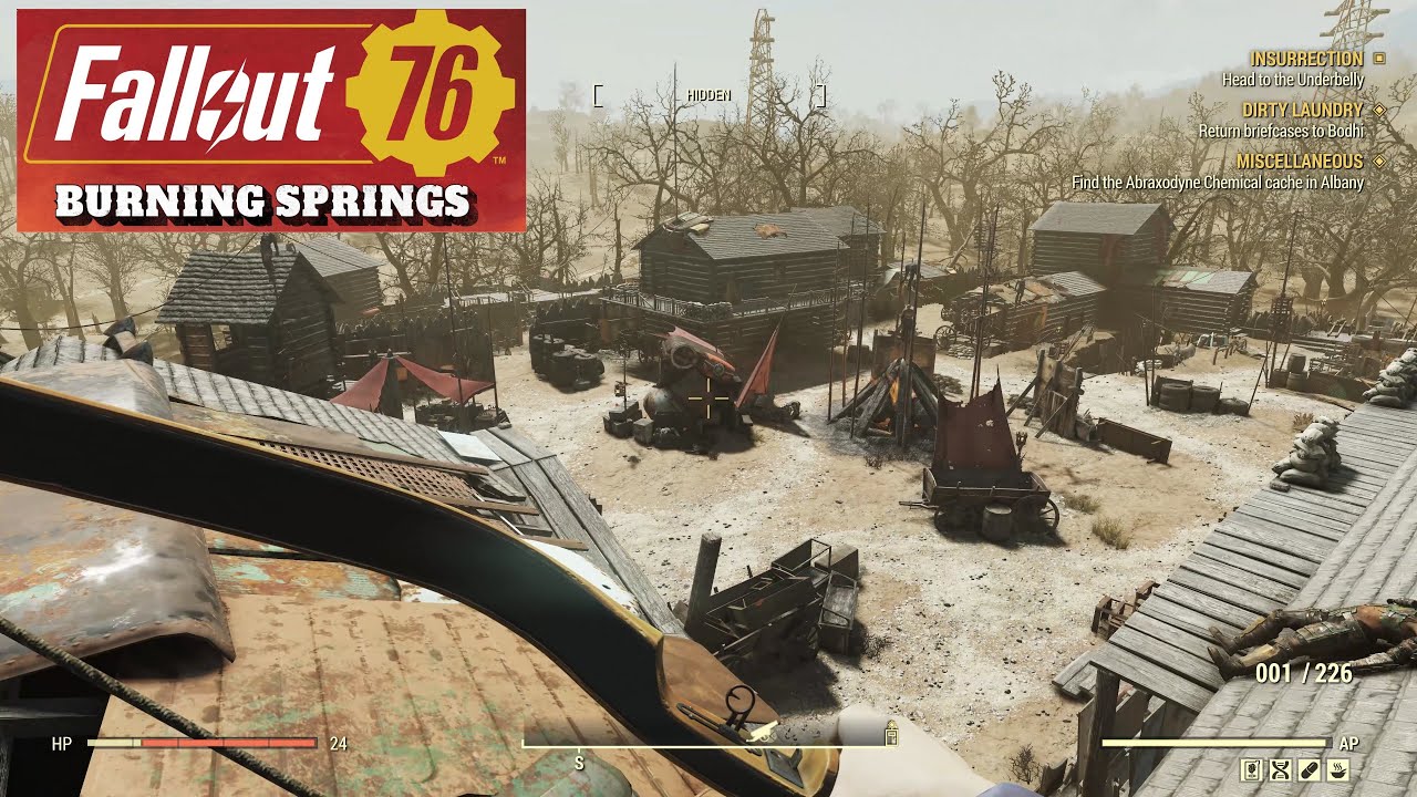 Fallout 76: Burning Springs #7, Tycoon Lake, Fort Steuben, Super Duper ...