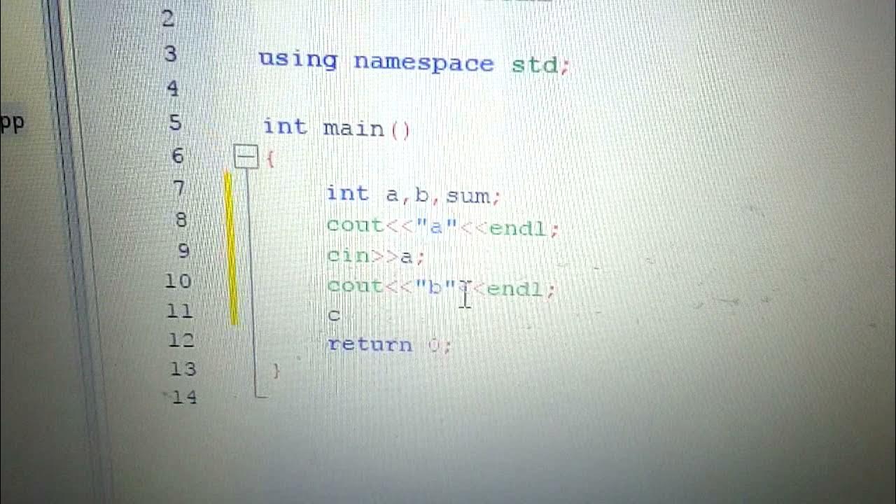 @Adding two numbers inc++ language - YouTube