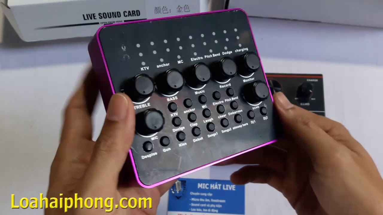 So sánh sound card V10 và sound card V9 Autotune - YouTube