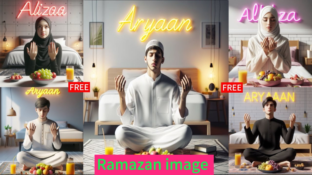 Trending Ramzan Boys & Girls 3D Ai Name Image Creator | Ramzan Mubarak photo editing | bing Ai ...