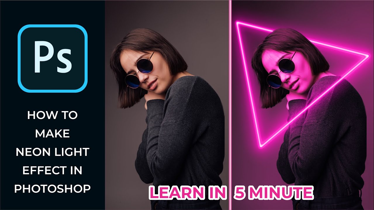 HOW TO MAKE NEON LIGHT EFFECT IN PHOTOSHOP [ PHOTOSHOP TUTORIAL ] - YouTube