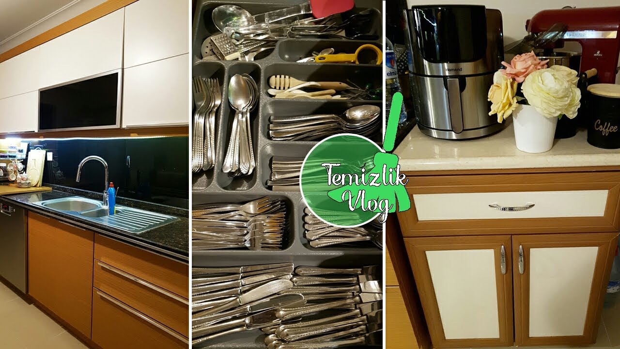 TEMİZLİK/mutfak detaylı mutfak temizliği/tek tek detay - YouTube