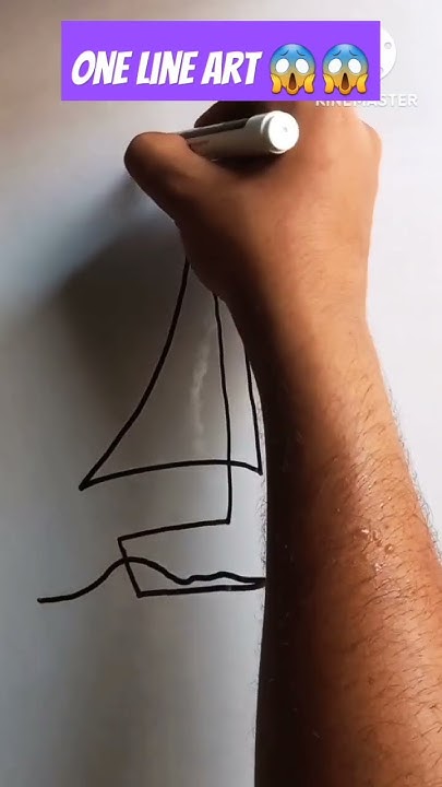 easy one line art 😱🙏 #shorts #drawing #draw - YouTube