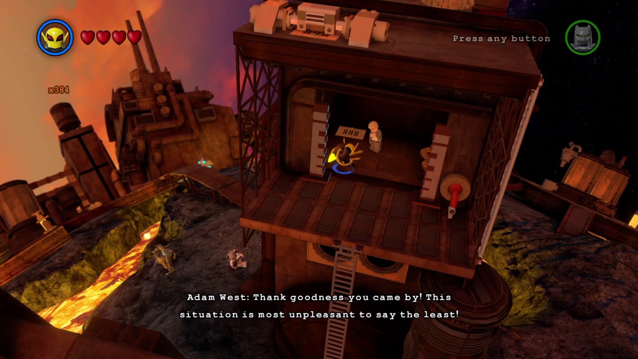 LEGO® Batman™ 3: Beyond Gotham Qward Adam West Glitch - YouTube