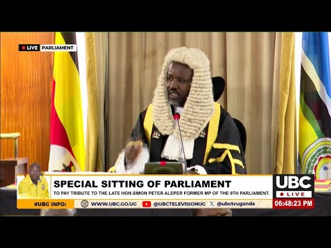 LIVE: PARLIAMENT IN SESSION; PAYING TRIBUTE TO THE LATE SIMON PETER ...