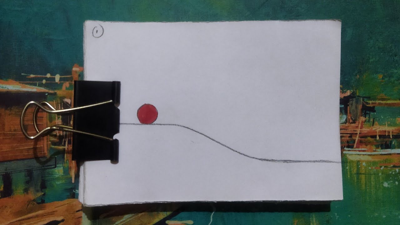 How to Create Red Ball Moving Animation - 3 | How to Make Flipbook ...