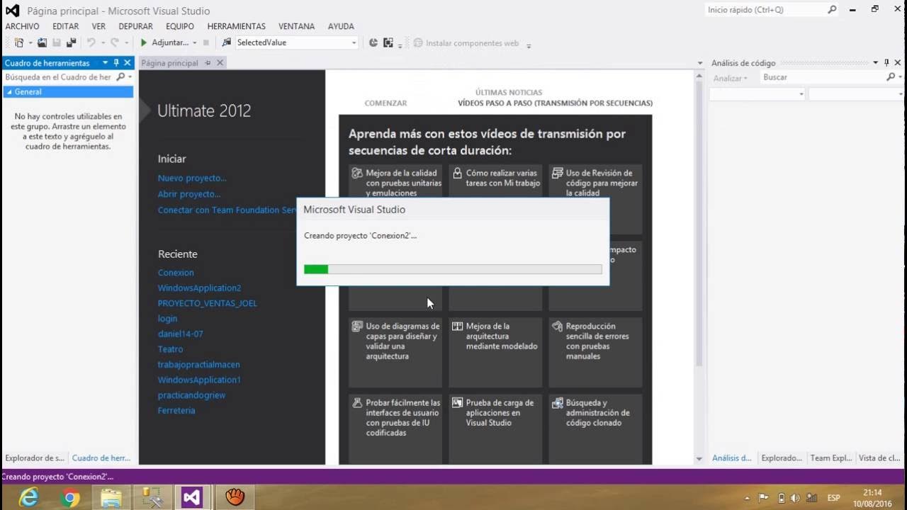 Conexion Base Datos SqlServer y Visual 2012 - YouTube