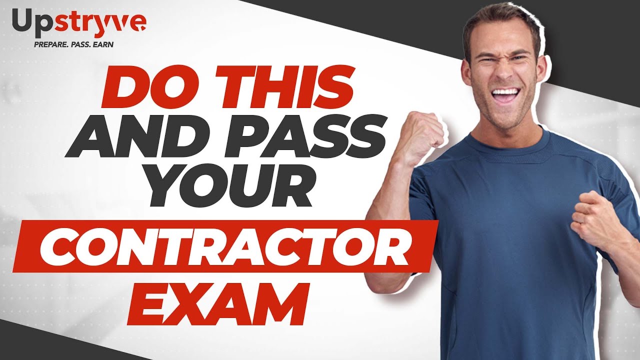 The Key To Passing Your Contractor License Exam - YouTube