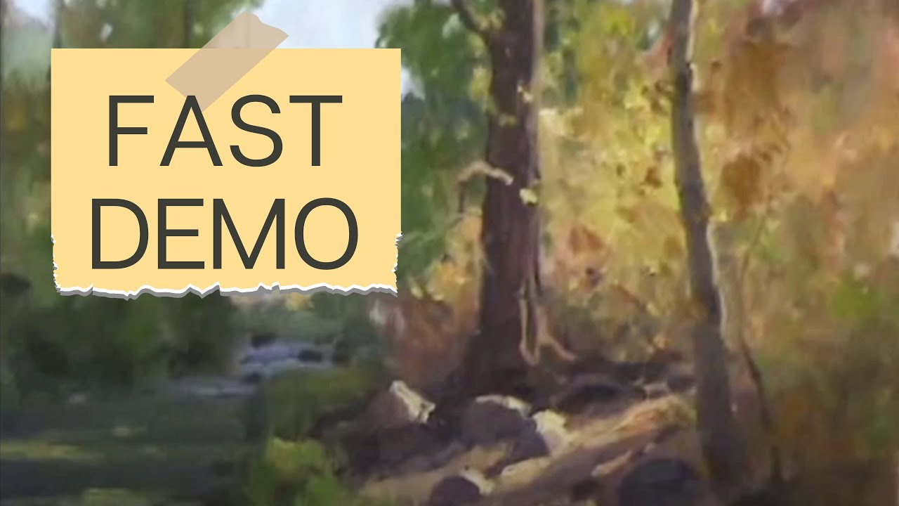 Oil Painting Time Lapse of a Landscape - YouTube