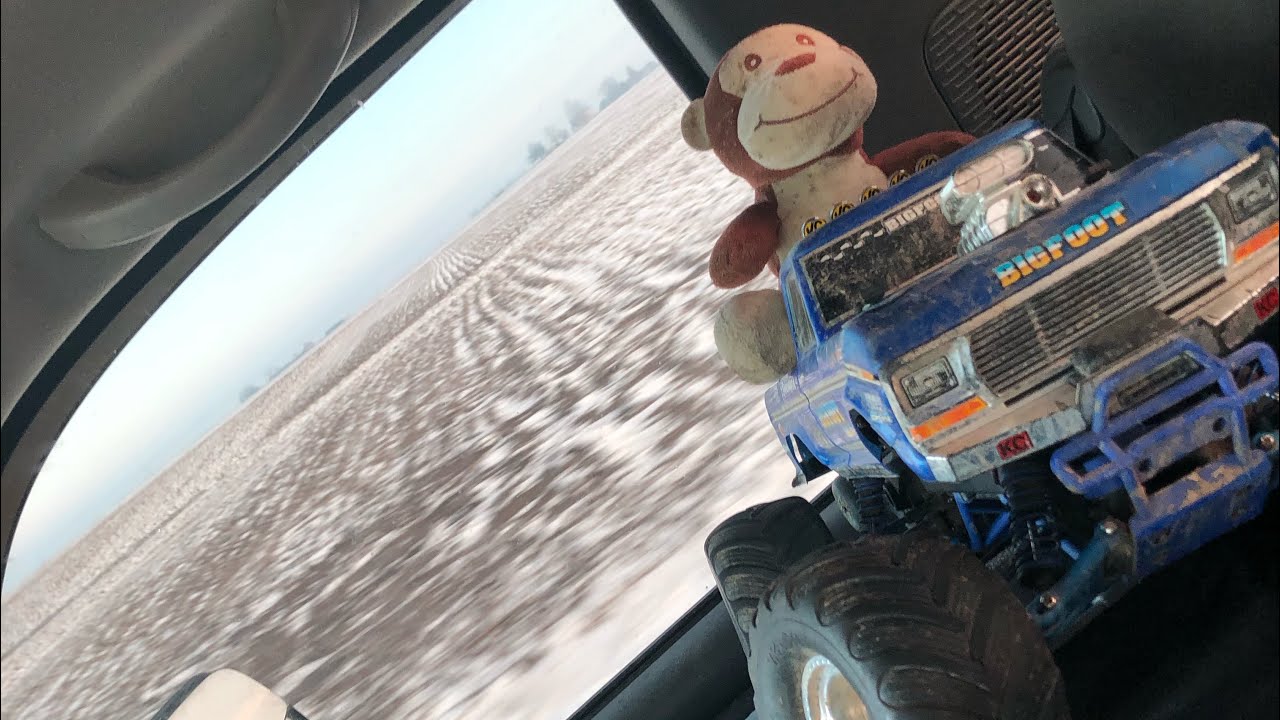 Traxxas stampede with monkey driving it - YouTube