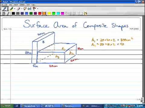 Math 9 - 1.3 - Surface Area of Composite Shapes - YouTube