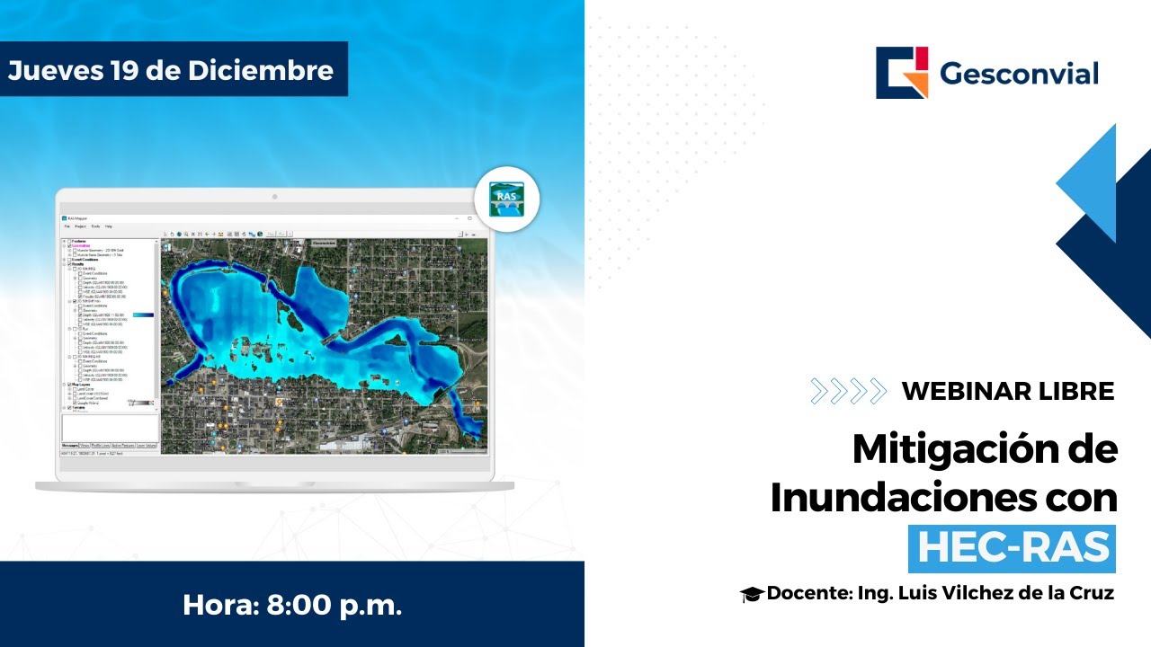 Webinar - Mitigación de Inundaciones con HEC RAS - YouTube
