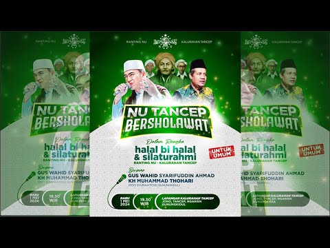 LIVE🔴NU TANCEP BERSHOLAWAT BERSAMA KH.THOHARI - GUS WAHID🔴DI LAPANGAN ...