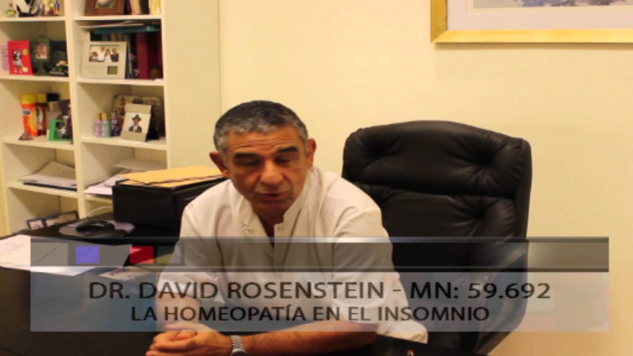 Dr. David Rosenstein: La homeopatía en el insomnio - YouTube