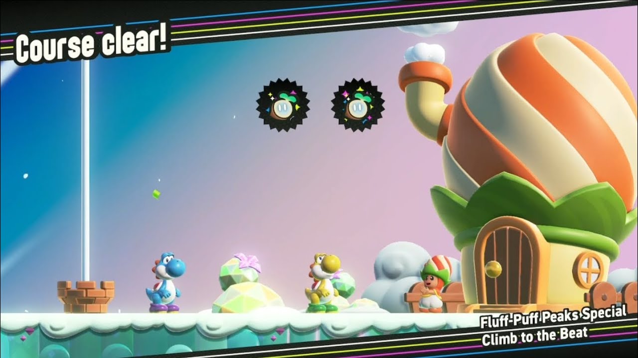 Super Mario Bros. Wonder: Fluff-Puff Peaks Special Climb to the Beat by ...
