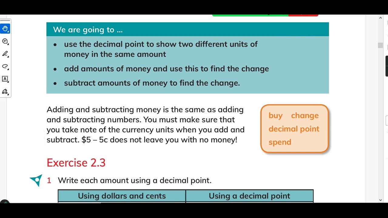 Cambridge Primary Mathematics Grade 3 | Money | Teachers Training ...