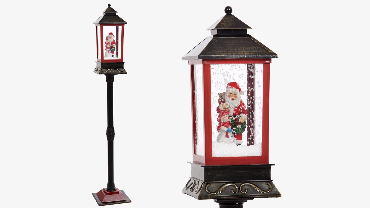 37-04142 | Mark Roberts Snowing Tower Lamp - YouTube