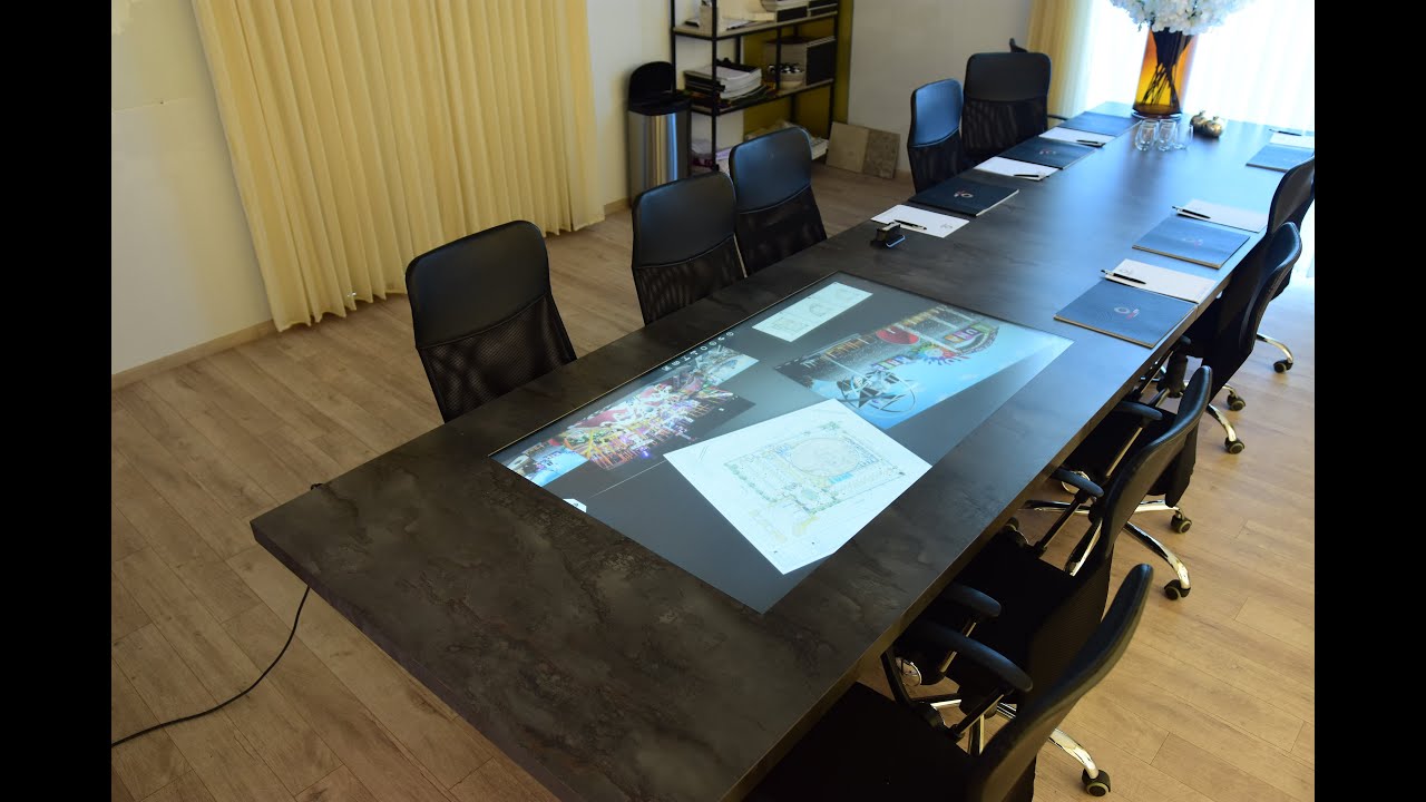 Smart Conference Rooms Systems . Smart Touch Innovative Table by MTtech ...