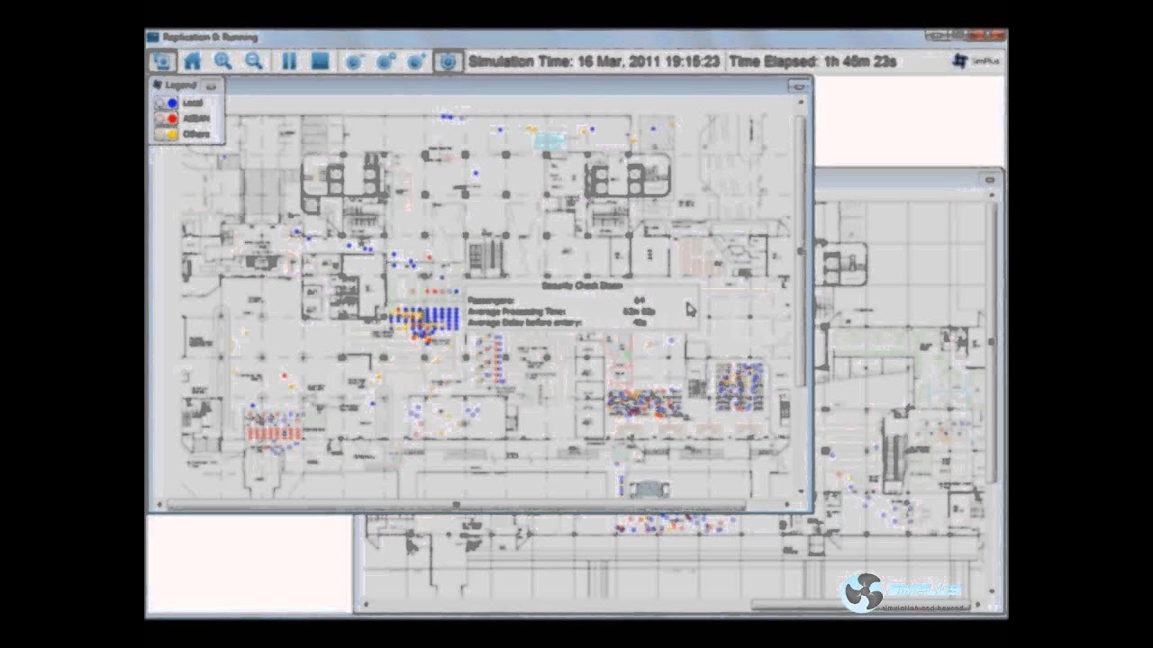 Passenger Terminal Simulation PTS - YouTube