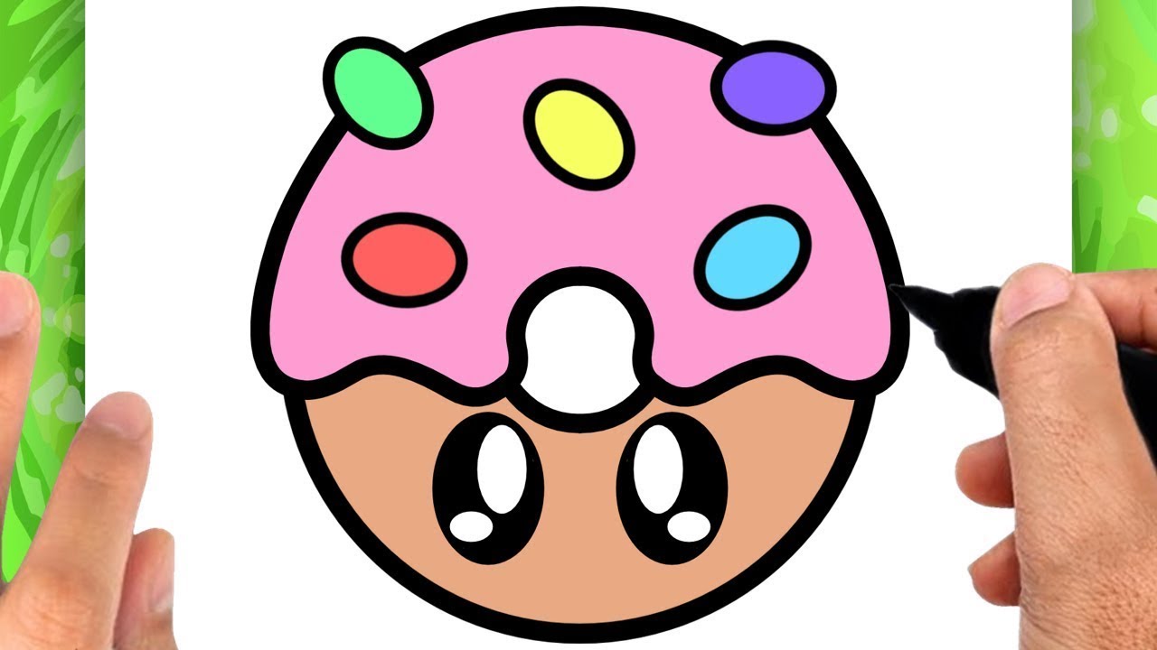 COMO DESENHAR UM DONUT FÁCIL - YouTube