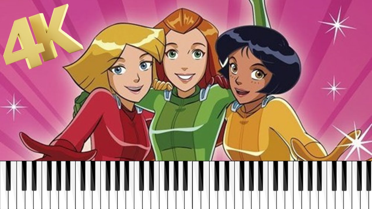 Totally Spies Theme Song (Medium) Tutorial 4K - YouTube