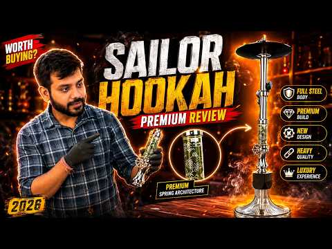 Thugs Sailor X Hookah Review | 36 Inch Premium Hookah | 5 Colors | Silicone Chillum & HMD | Shopdop