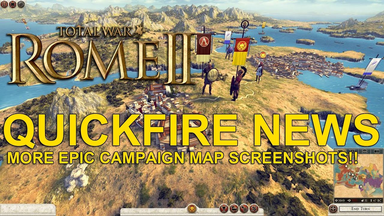 Total War: Rome II - QUICK NEWS! MORE Campaign Map Gameplay Screenshots ...