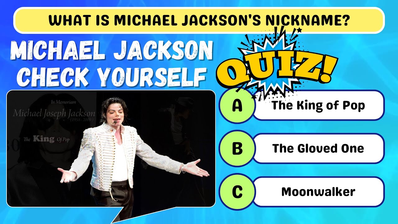 Michael Jackson Quiz | Check Yourself #michaeljackson #quiz - YouTube