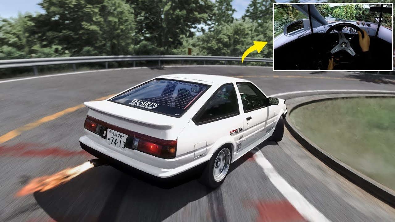 The Keiichi Tsuchiya AE86 Trueno Touge Drifting l (4K) Assetto Corsa ...
