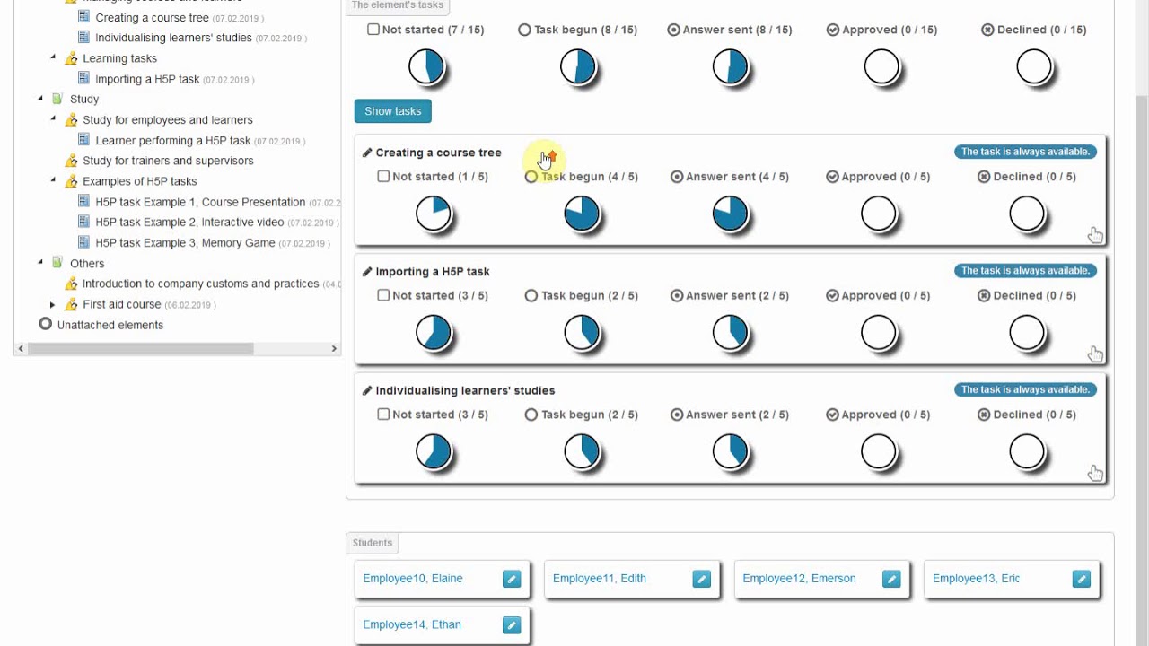 ENG: Checking and reporting eLearning tasks - YouTube