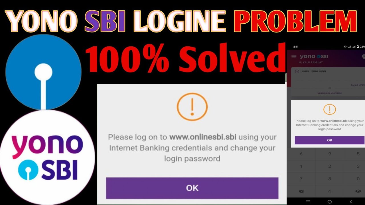 Yono SBI Login Problem/Yono SBI interest banking password change - YouTube