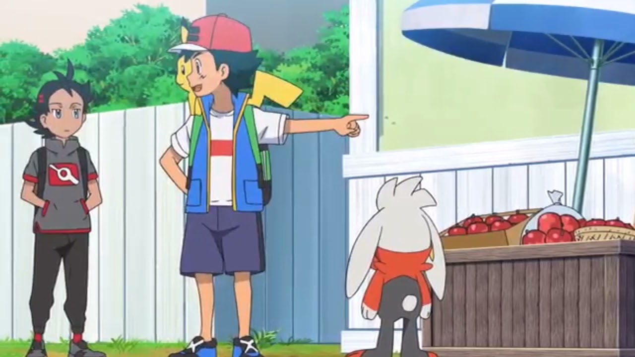 Pokemon Journeys Raboot Want's Some Apple - YouTube