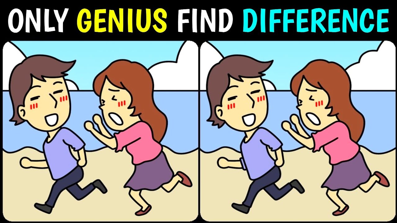 Spot The 3 Differences | Only Genius Find Difference | Find The Diffrence Game - YouTube