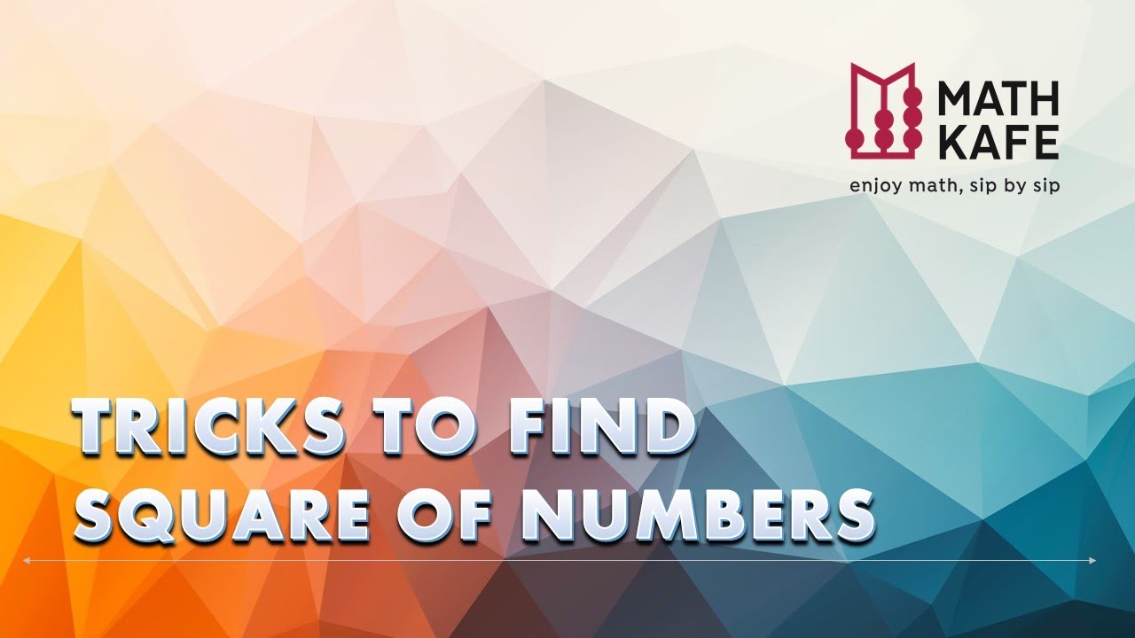 Simple Tricks To Find Square Of Numbers In English YouTube Simple Tricks To Find Square Of Numbers In English YouTube