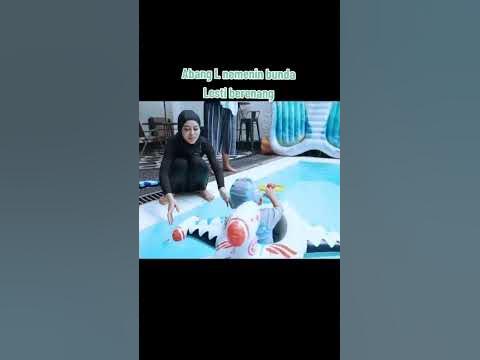 Abang L nemenin bunda Lesti berenang #shorts - YouTube