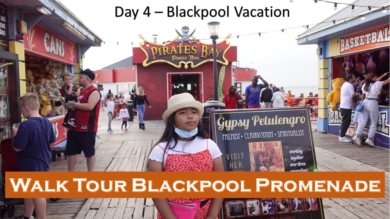 Blackpool Day 4 | Walk tour at Blackpool Promenade | Summer Vacation ...