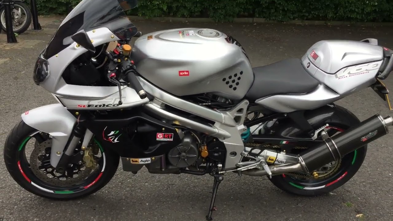 APRILIA SL1000 FALCO, 2001 BIKE AND SUPER CLEAN, LOW MILES - YouTube