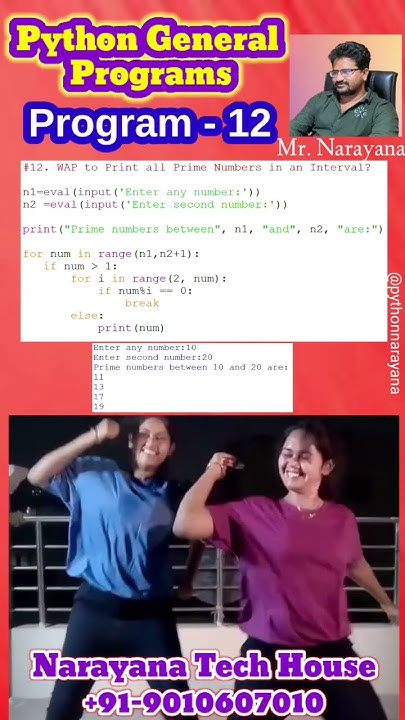Python General Program - 12 - YouTube